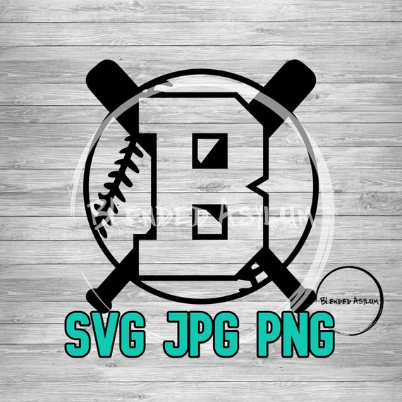 Baseball City B SVG PNG Jpg Instant Digital Download Cricut - Etsy