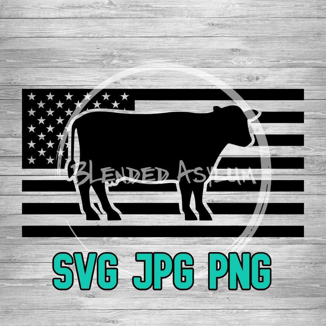 American Cattle SVG PNG JPG | American Cattle Rancher | Cattle Ranch ...