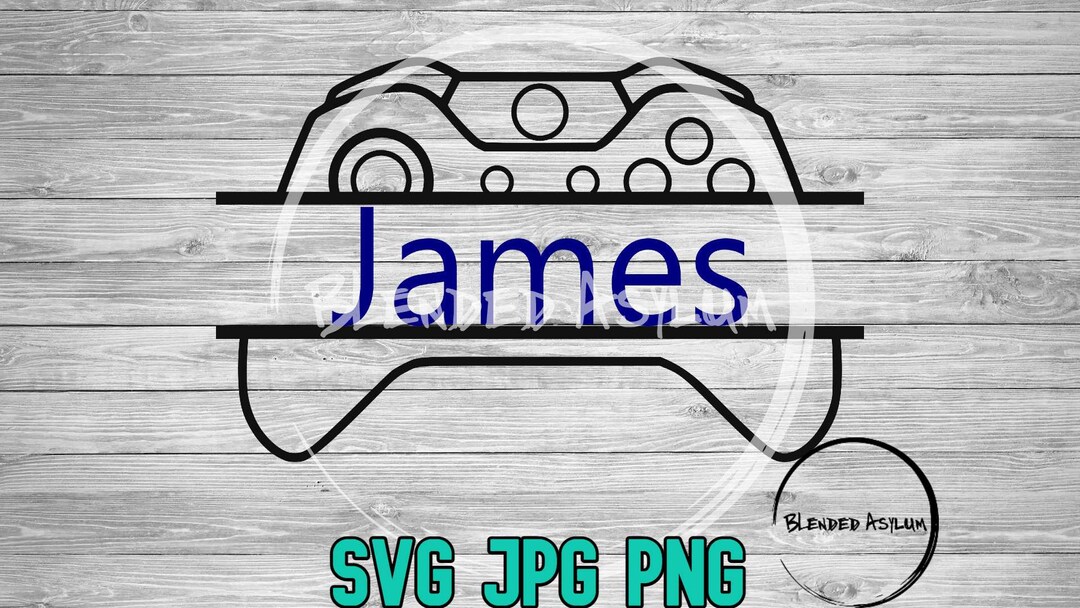 Gaming Controller SVG JPG PNG | Font Lettering Not Included | Cricut ...
