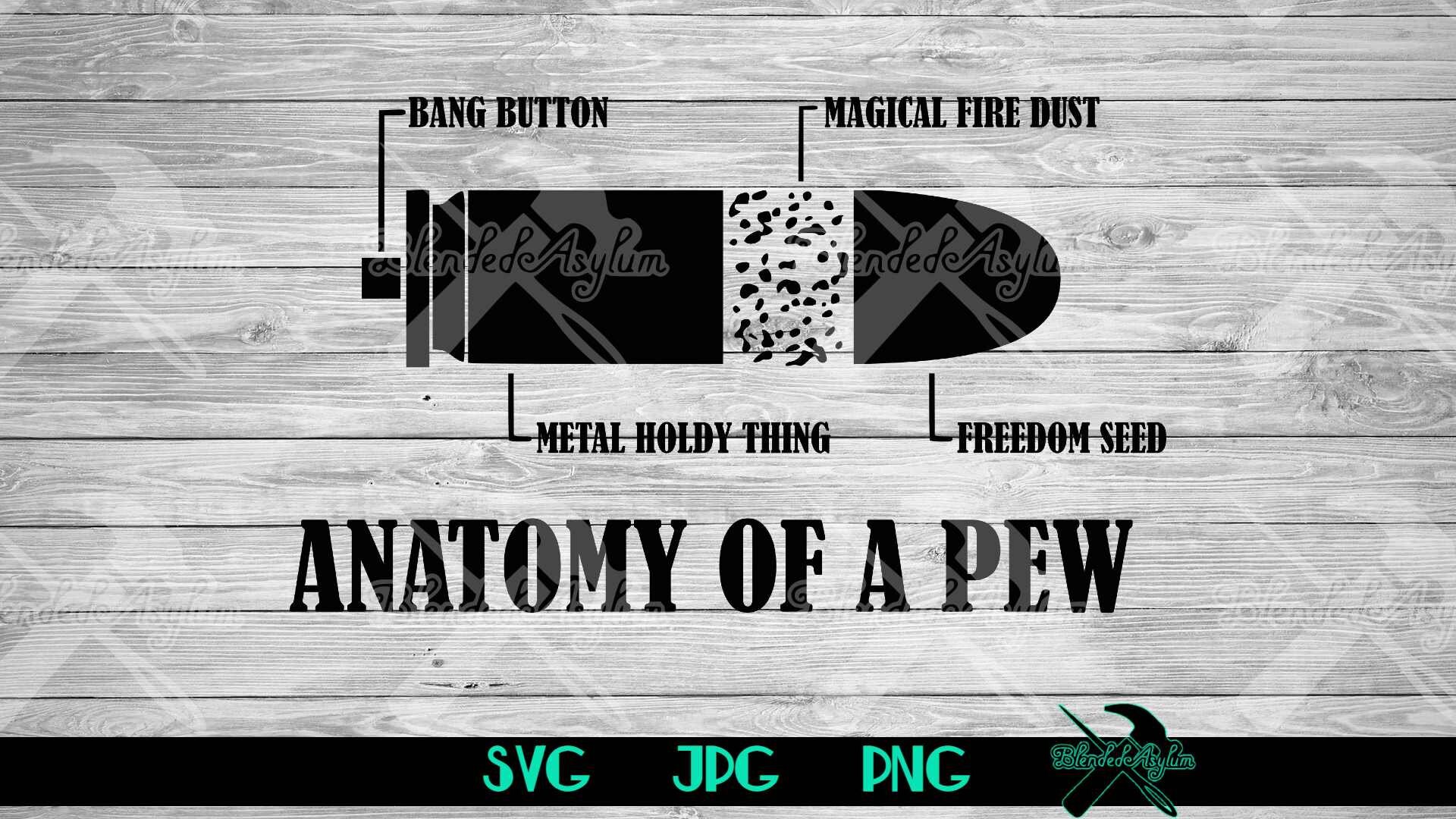 Anatomy of A Pew Vector Cut File SVG, JPG, PNG - Etsy Australia