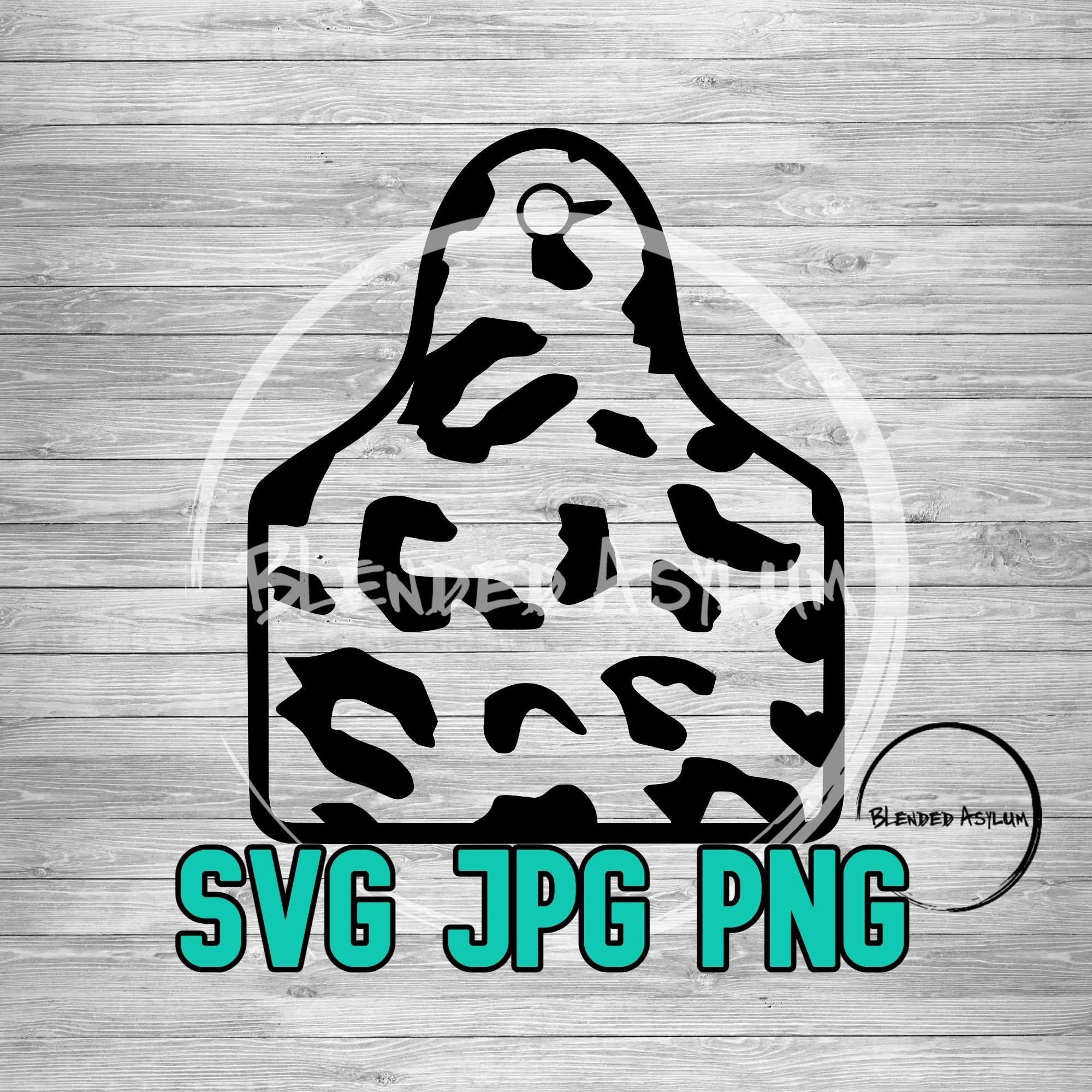 Cattle Tag Leopard Print SVG PNG JPG Cow Tag Vector Cut File - Etsy