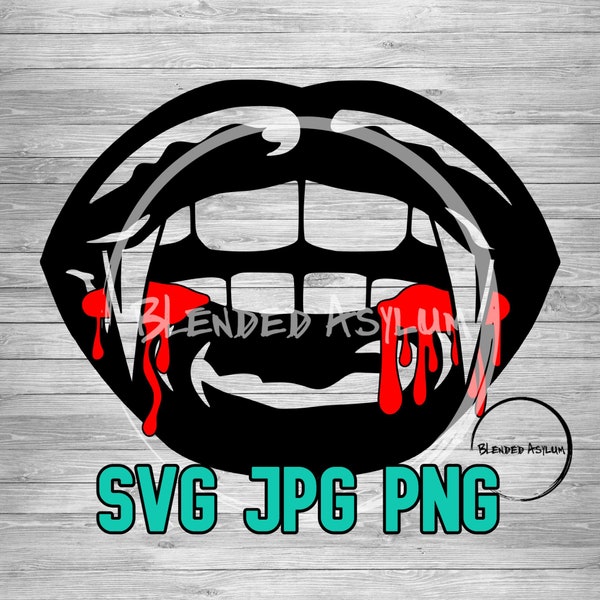 Vamp Teeth Svg - Etsy