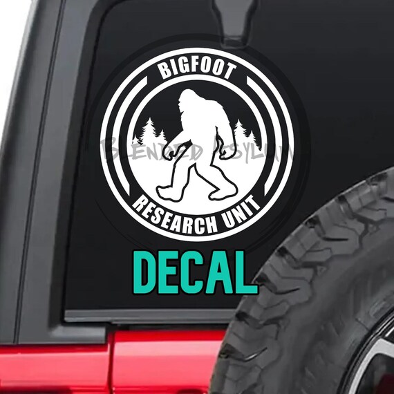 Bigfoot Research Unit Decal Bigfoot Vinyl Decal Sasquatch - Etsy