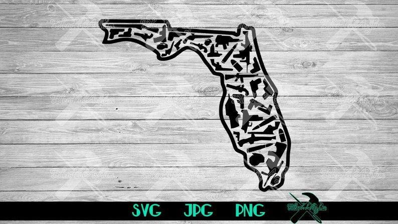 Armed Florida SVG JPG PNG Florida Guns Svg Florida Cut - Etsy