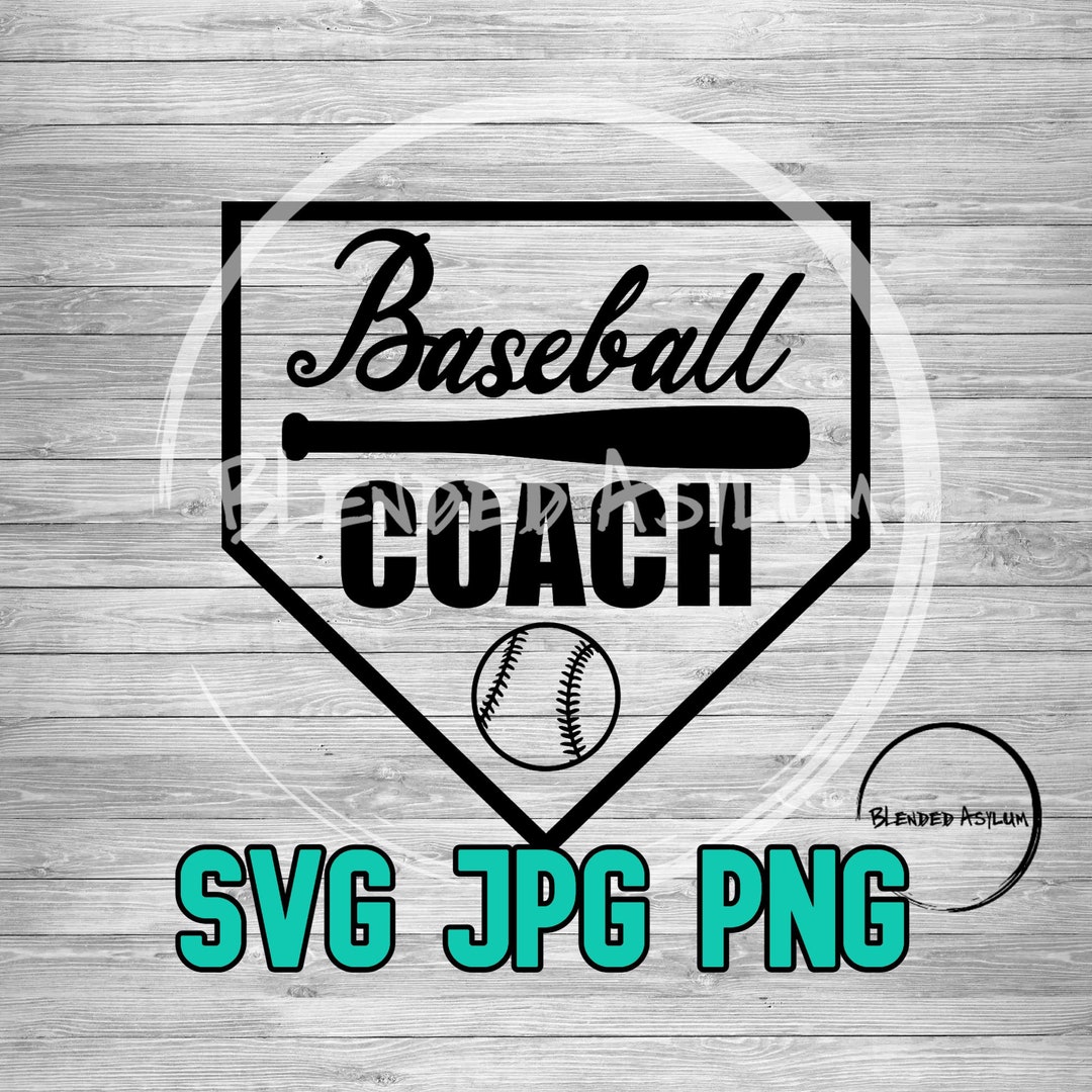 Baseball Coach SVG PNG JPG | Baseball Coach Vector File | Cricut File ...