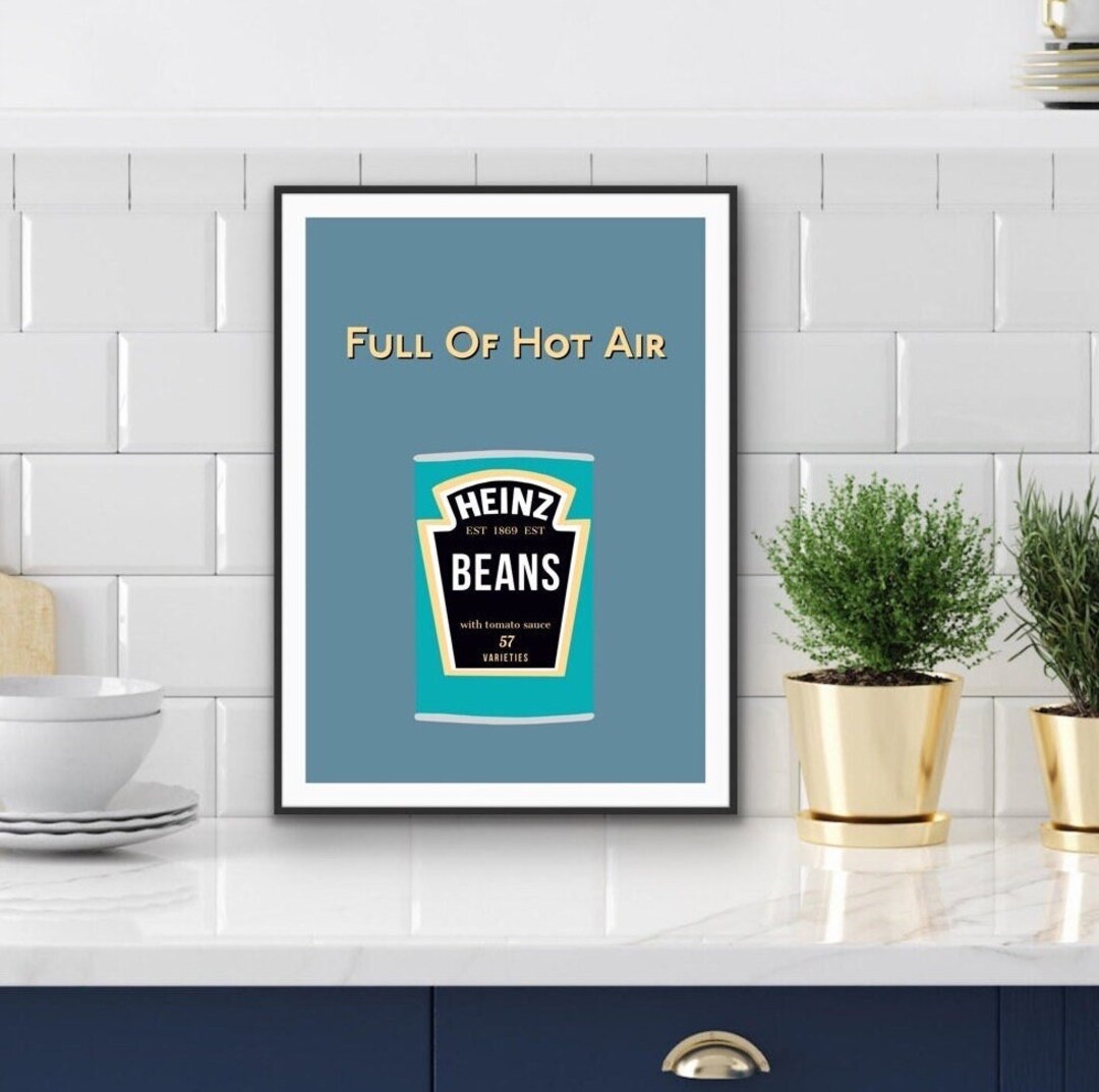 Full of Hot Air Wall Art kitchen Wall Art Kitchen Print Kitchen Signs ...