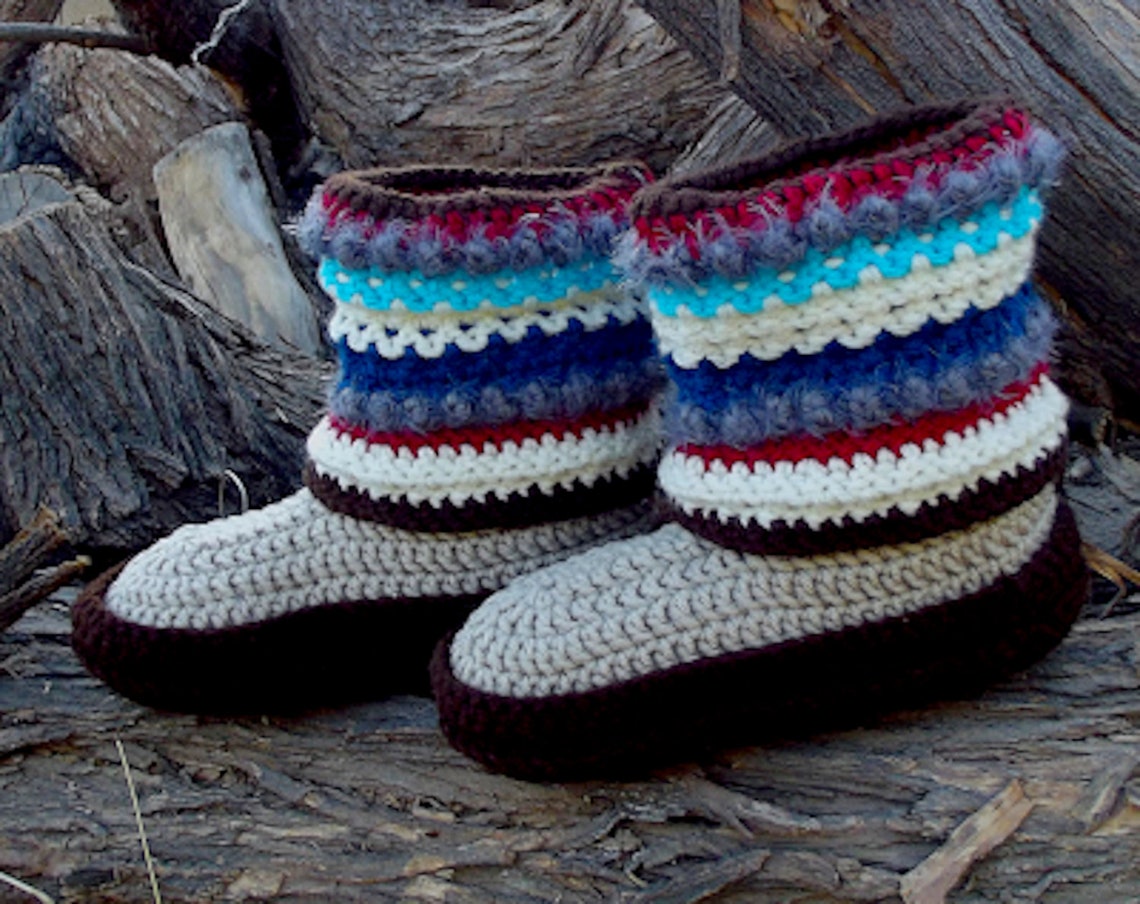 Mukluk Crochet Pattern Crochet Boots Slippers Mukluk Lugg | Etsy