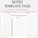 Printable Notes Pages | Notes, Thoughts & to Do Lists | Instant ...