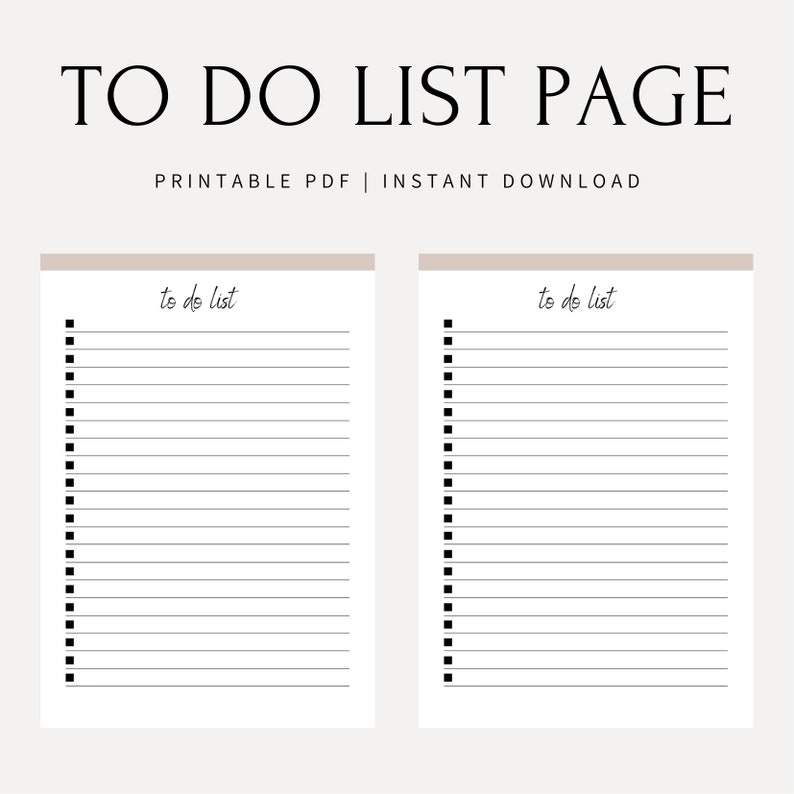 Printable Notes Pages | Notes, Thoughts & to Do Lists | Instant ...