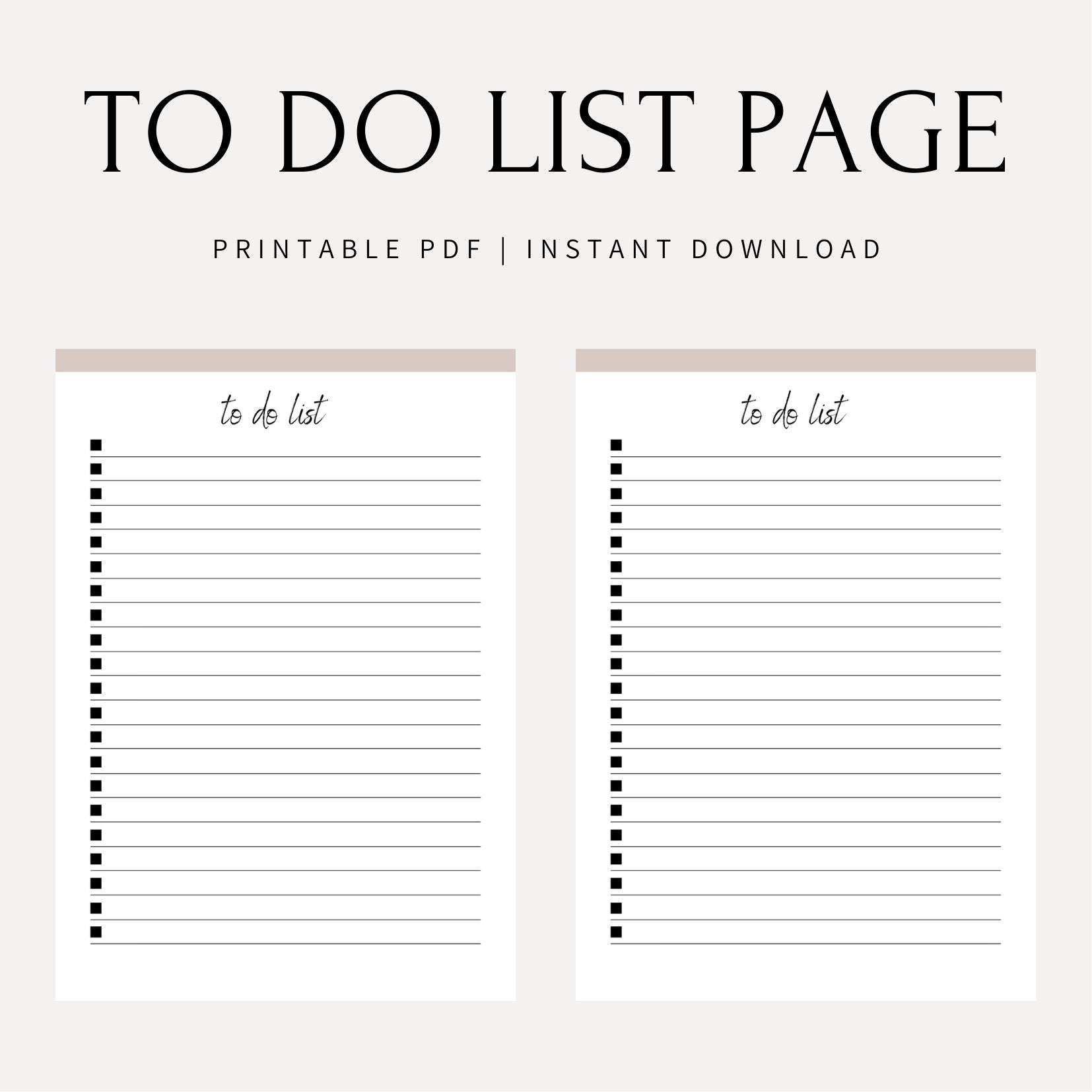 Printable Notes Pages | Notes, Thoughts & to Do Lists | Instant ...
