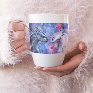 How to Train Your Dragon Clipart. Watercolor Digital Illustration Night ...