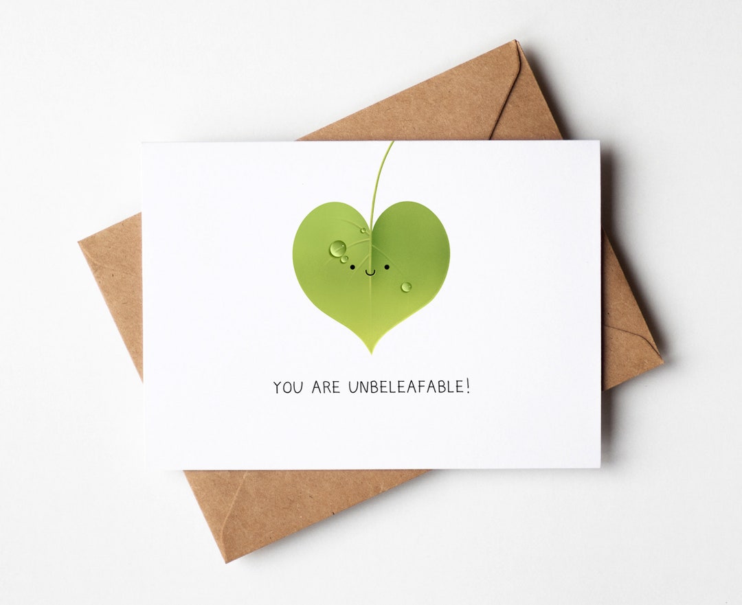 Congratulations Leaf Card⎥pun Card Printable⎥card Template⎥funny Card ...