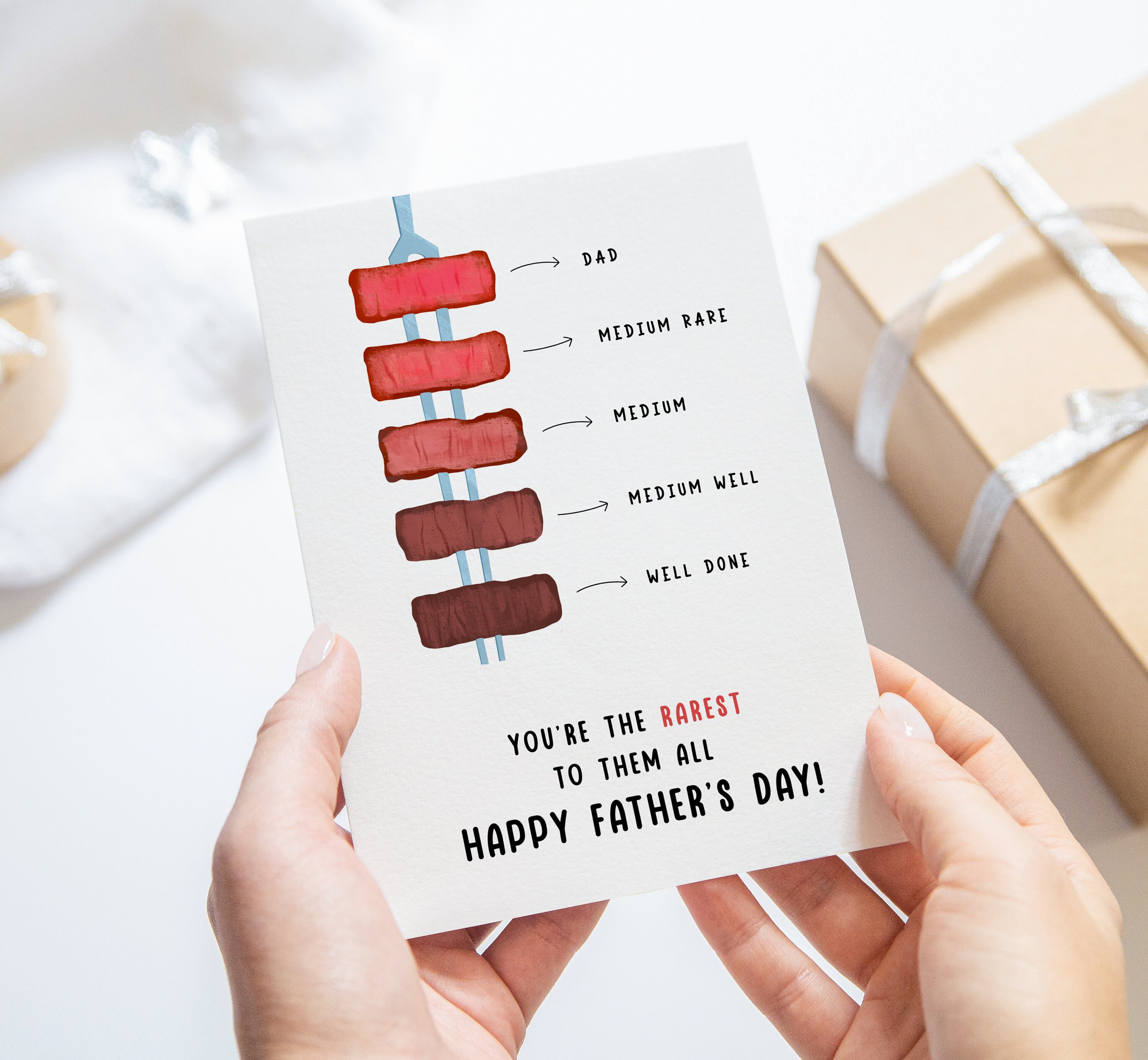 Rarest Fathers Day Card⎥pun Cards for Father⎥printable Card for Dad ...