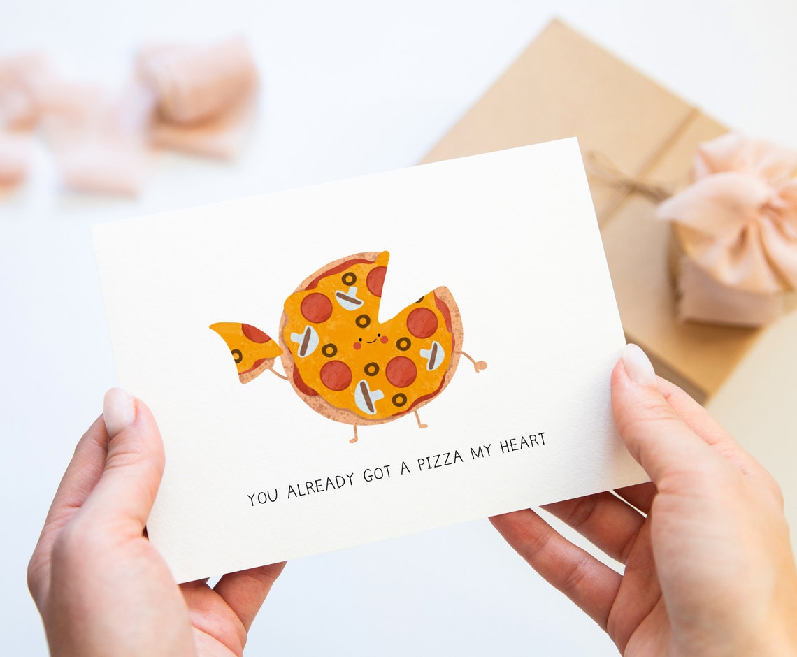 Funny Pizza Love Card Printable⎥pun Card Lover⎥card Template ...