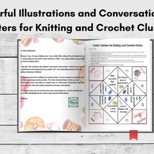 Printable Cootie Catcher for Knitting and Crochet Club Ice Breaker Game ...