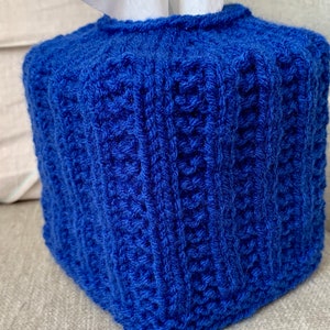 Knitting Instructions Tissue Box Cover Garter Rib Advanced Beginner ...