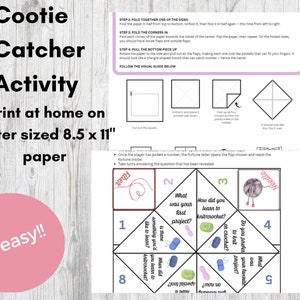 Printable Cootie Catcher for Knitting and Crochet Club Ice Breaker Game ...