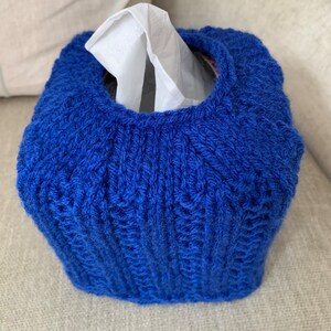Knitting Instructions Tissue Box Cover Garter Rib Advanced Beginner ...
