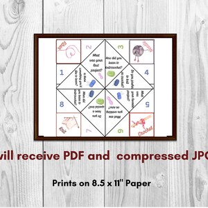 Printable Cootie Catcher for Knitting and Crochet Club Ice Breaker Game ...