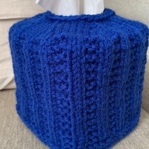 Knitting Instructions Tissue Box Cover Garter Rib Advanced Beginner ...