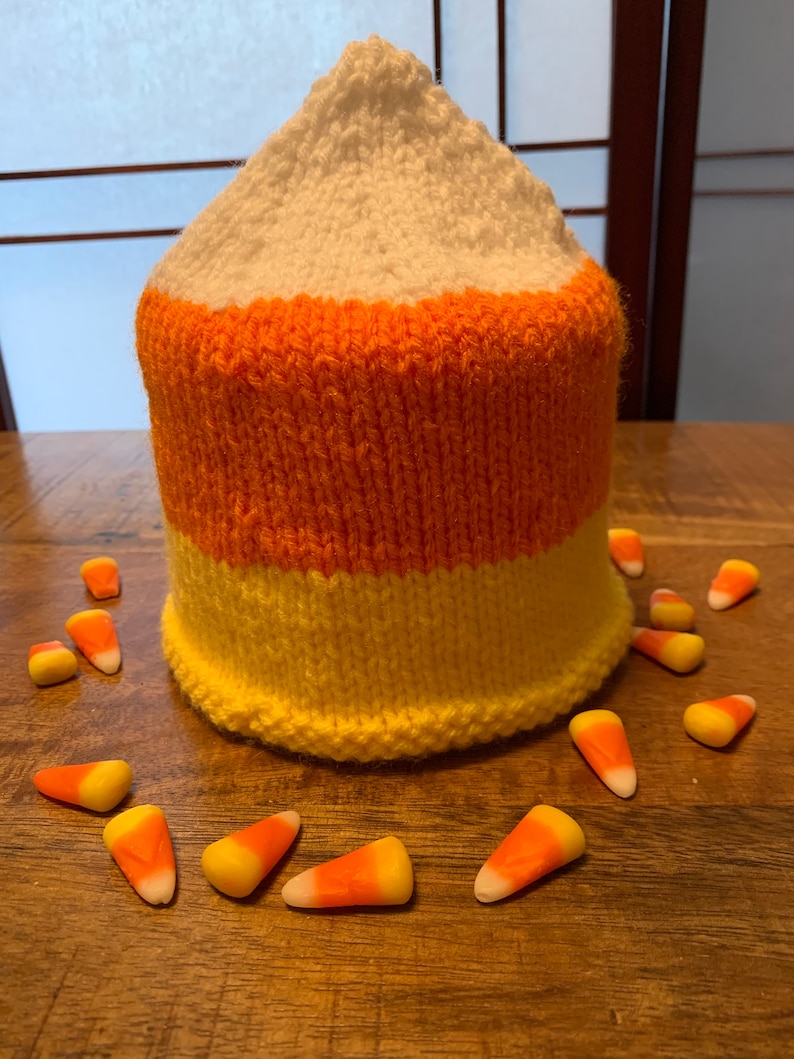 Knit Toilet Paper Roll Cover Candy Corn Halloween Decoration - Etsy