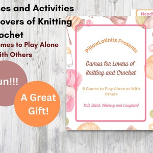Printable Games for Lovers of Knitting and Crochet to Play Alone or in ...