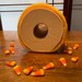 Knit Toilet Paper Roll Cover Candy Corn Halloween Decoration Yellow ...