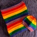 Rainbow Pride Knit Striped Scarf LGBTQ 10” Wide 48” Long - Etsy