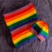 Rainbow Pride Knit Striped Scarf LGBTQ 10” Wide 48” Long - Etsy