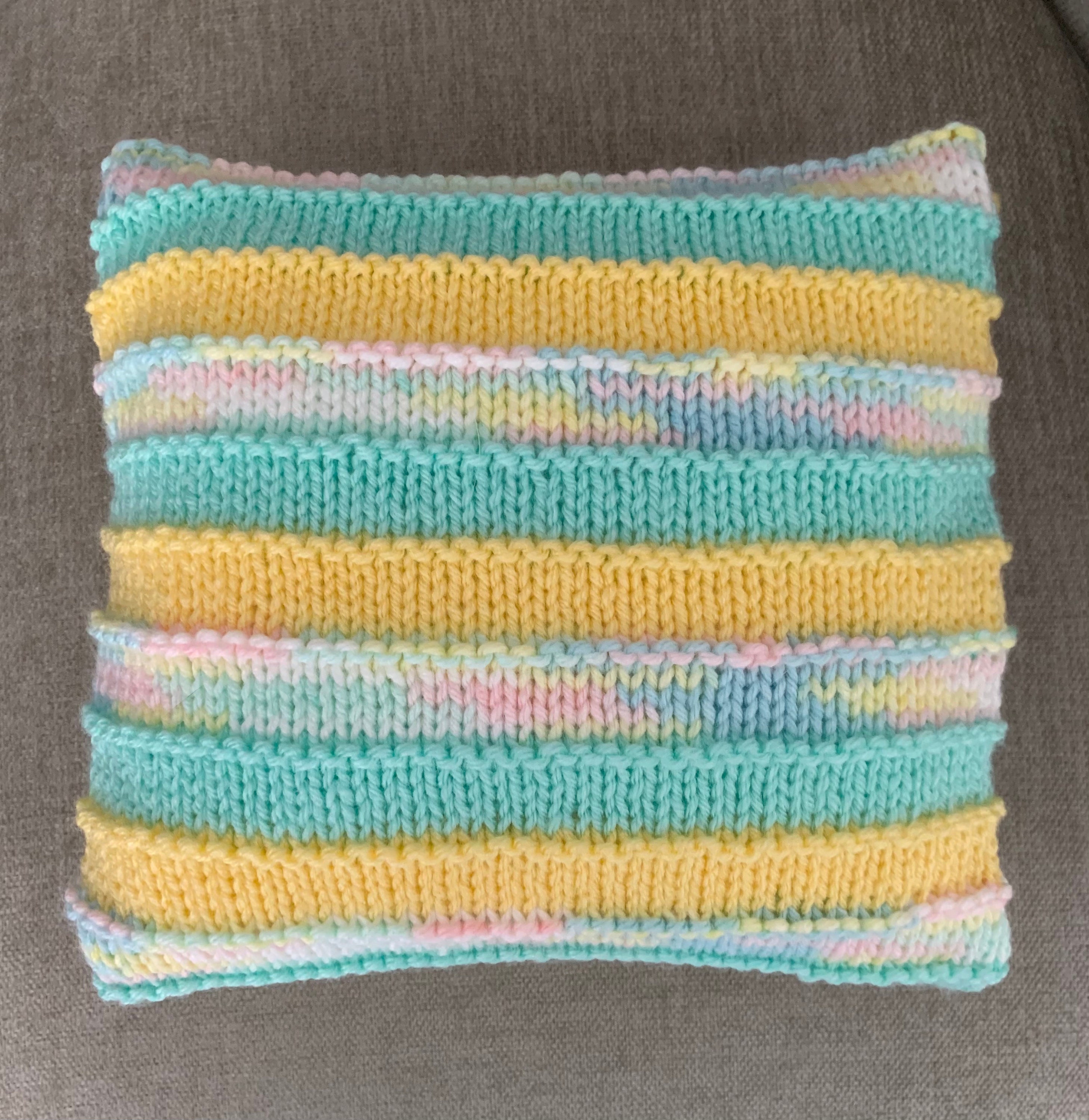 Knit 10 Square Pastel Pillow Nursery Gender Neutral | Etsy