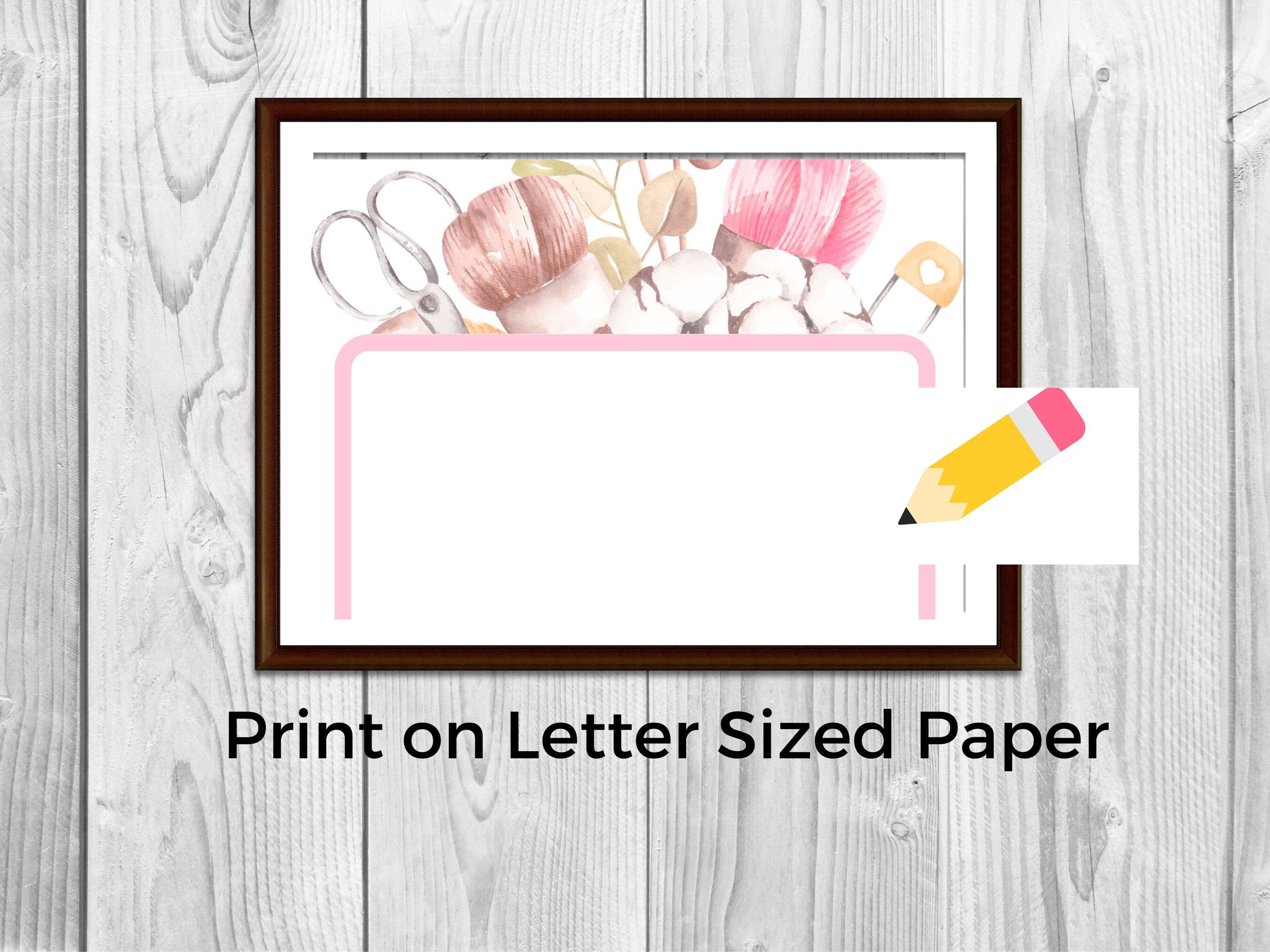Printable Knitting and Crochet Stationery Note Paper Illustrated - Etsy