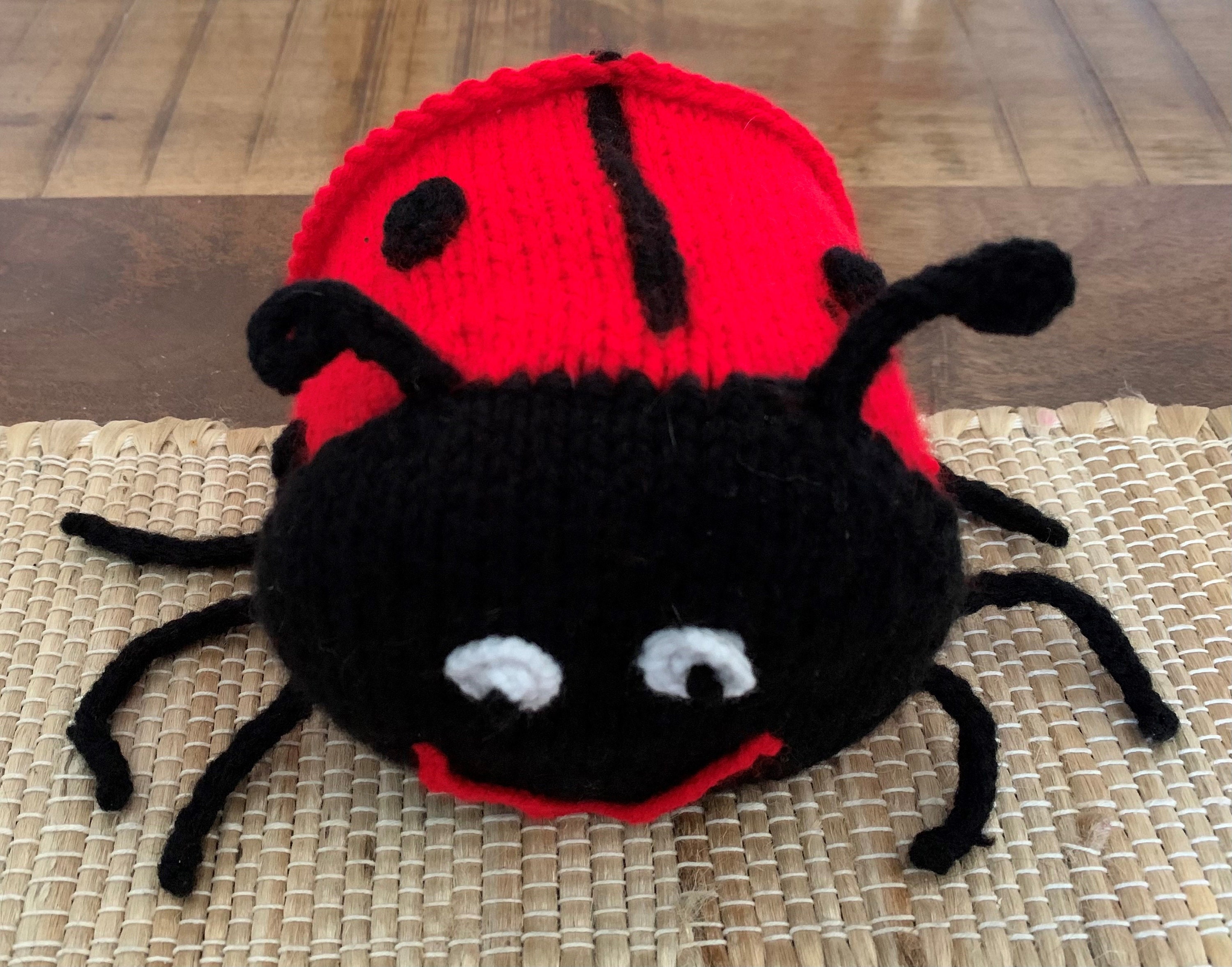 Knit Toilet Paper Roll Cover Ladybug Red Black - Etsy