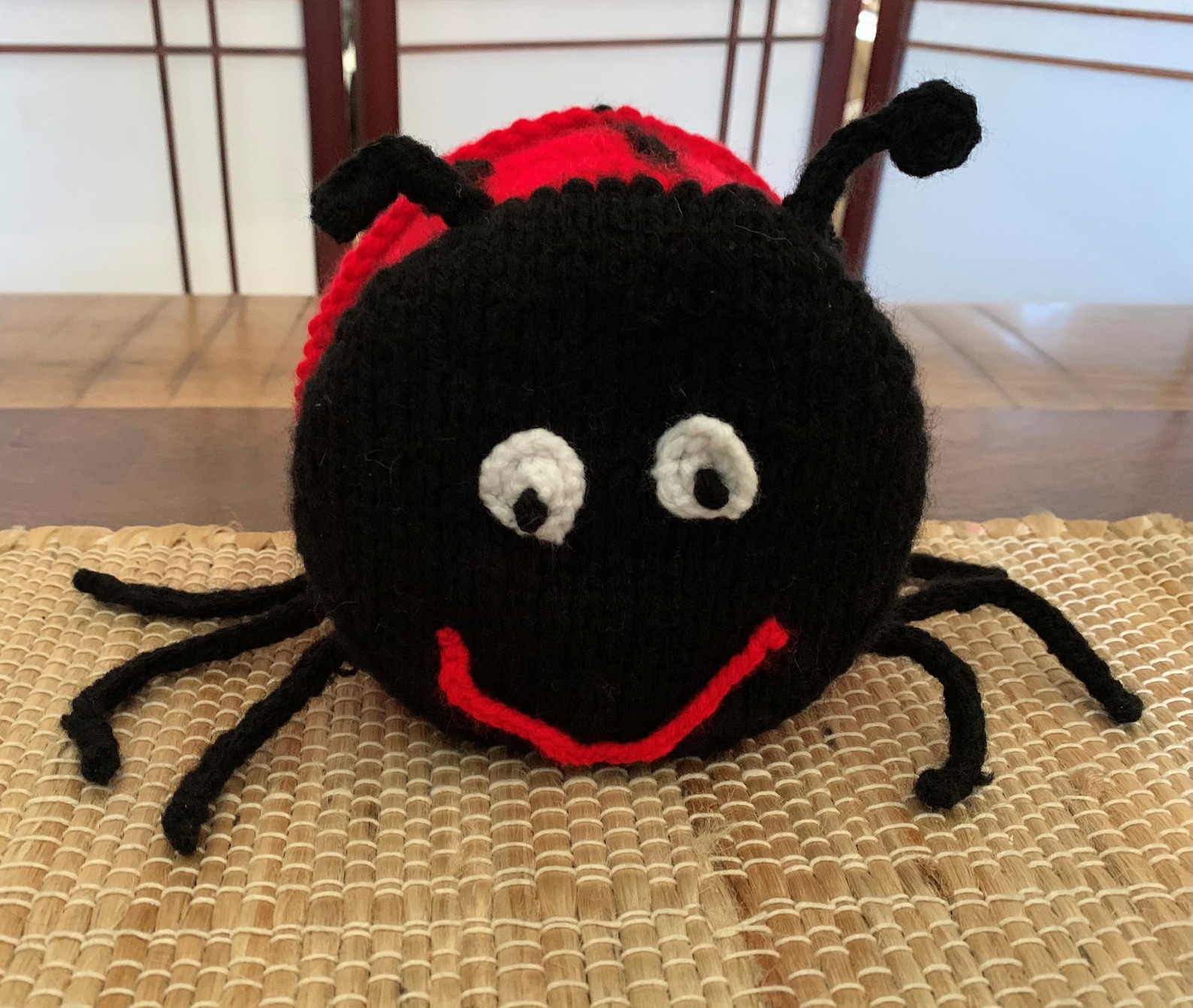 Knit Toilet Paper Roll Cover Ladybug Red Black - Etsy