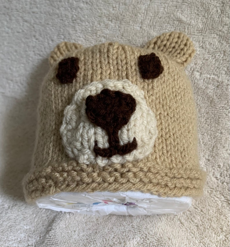 Knit Toilet Paper Roll Cover Brown Bear - Etsy