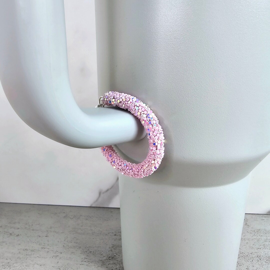 Pale Pink Handle Stacker, Tumbler Handle Charms, Tumbler Accessories ...
