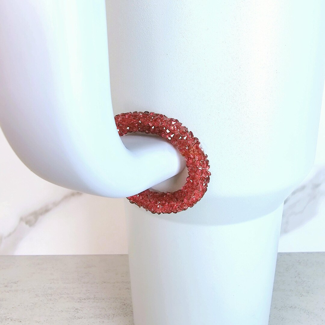 Dark Red Handle Stacker, Tumbler Handle Charms, Tumbler Accessories ...