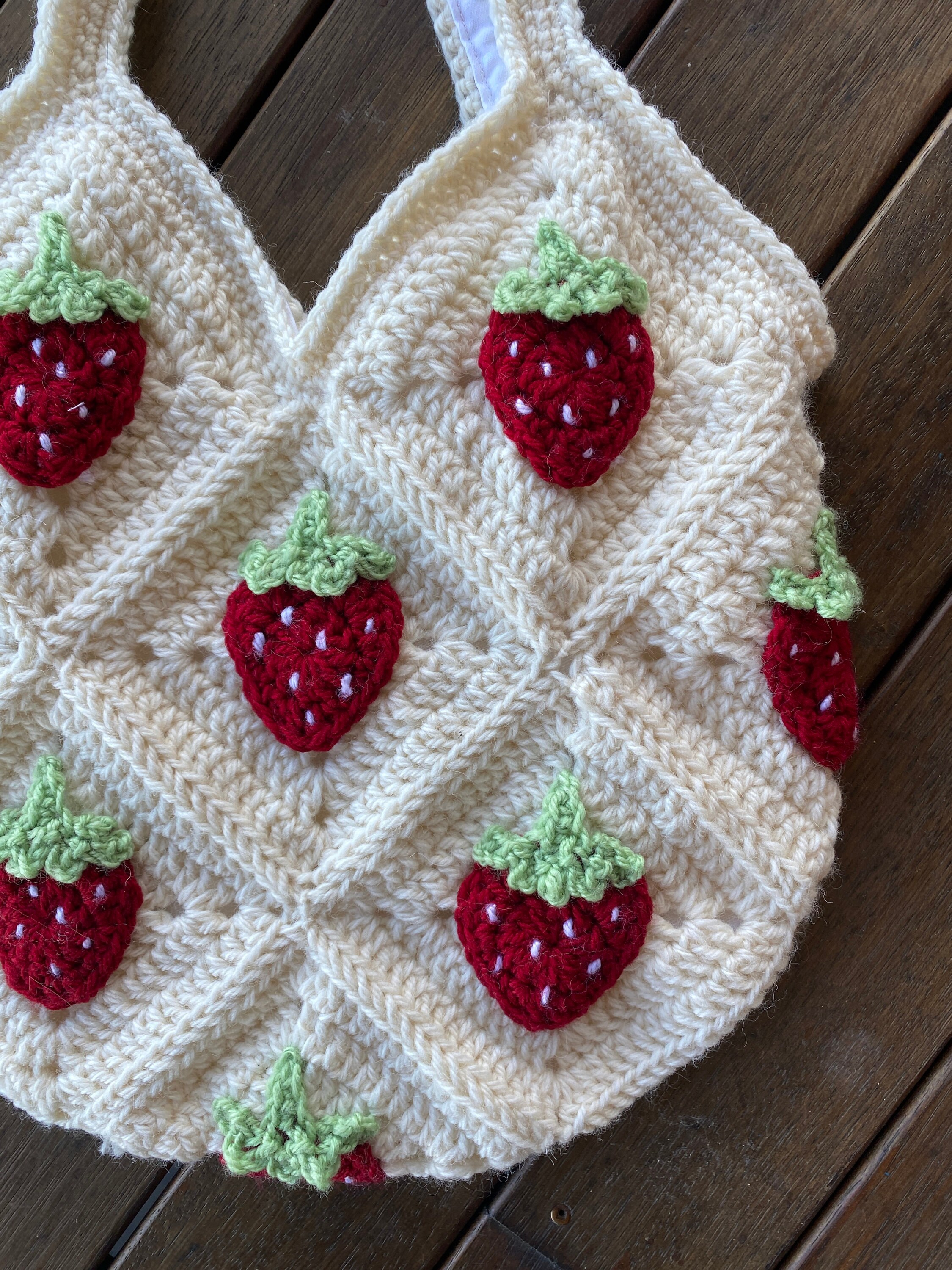 Strawberry Crochet Bag - Etsy