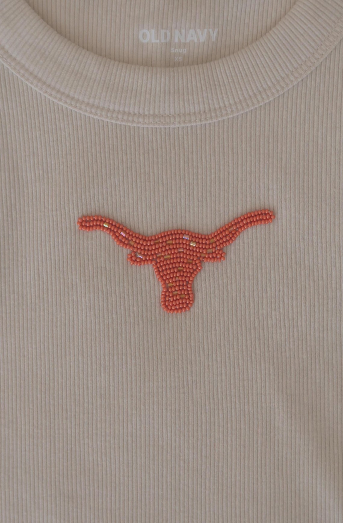 Bead Embroidered Longhorn – UT Austin - Bead Embroidered Shirt ...