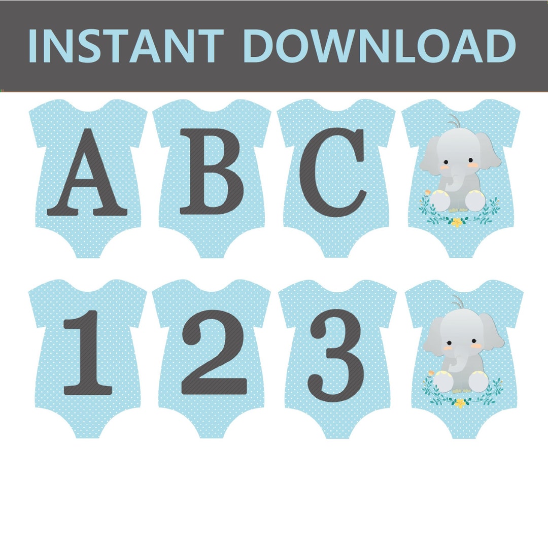 Baby Shower Banner It's a Boy Banner Blue Baby Theme Banner Baby Banner ...