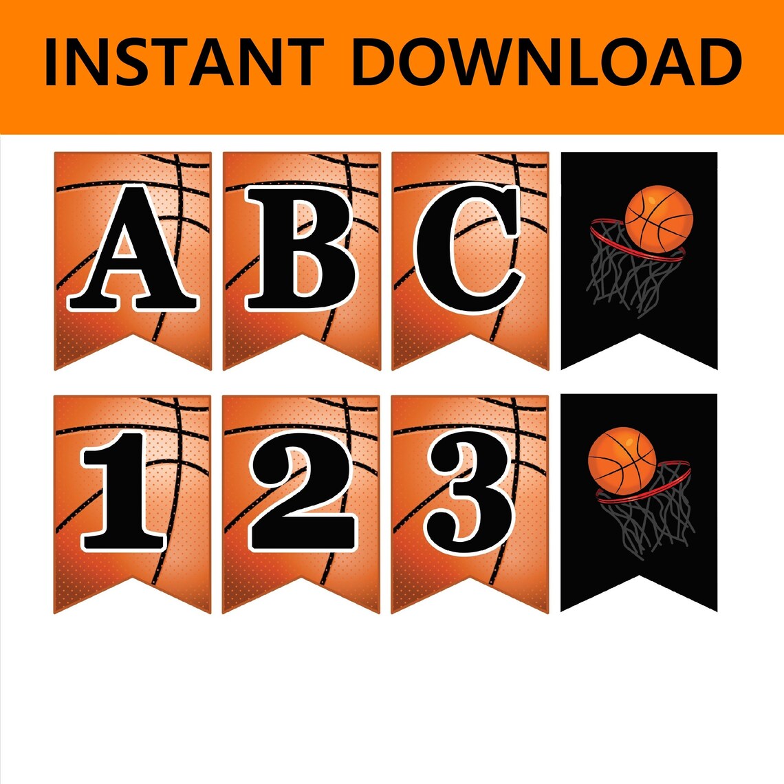 Basketball Theme Banner - Sports Banner - Birthday Banner - Birthday ...