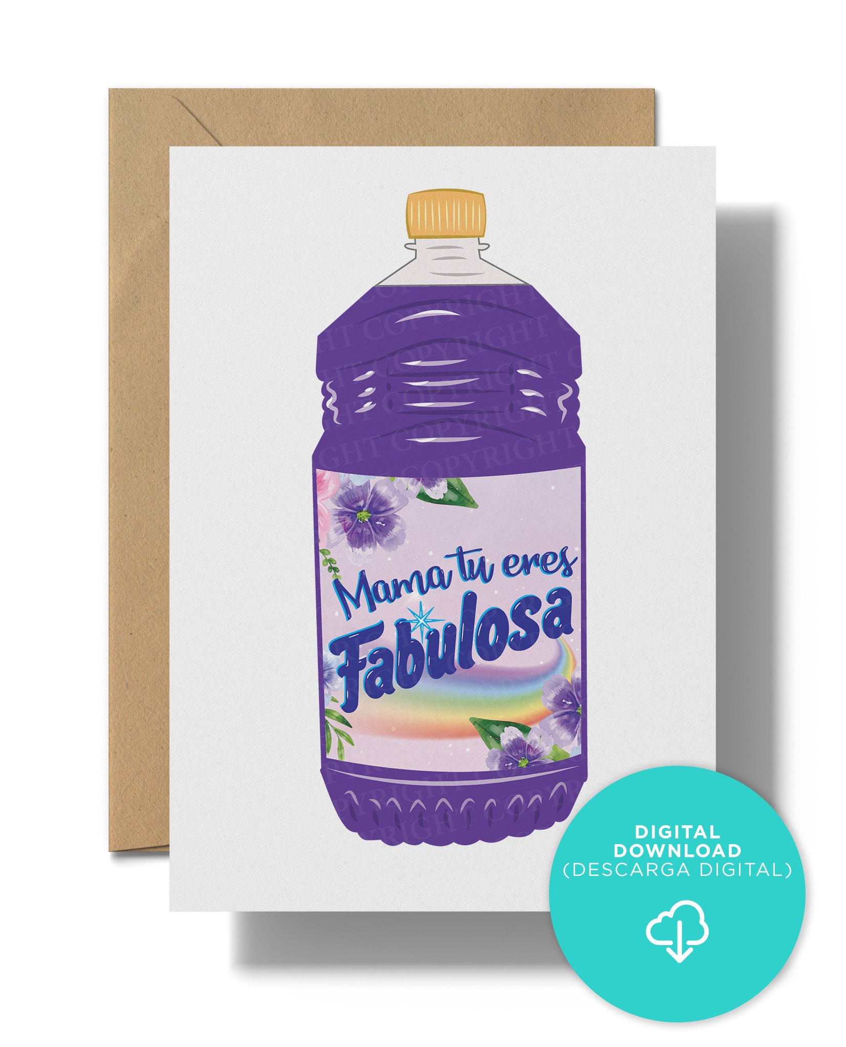 Mama Tu Eres Fabulosa / Feliz Cumpleaños / Gracias Mama / Printable ...