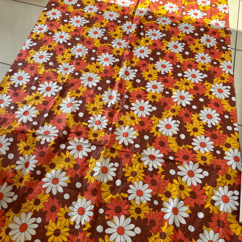 Vintage Retro Flower Power Graphic Print Fabric Run Bulk Run - Etsy