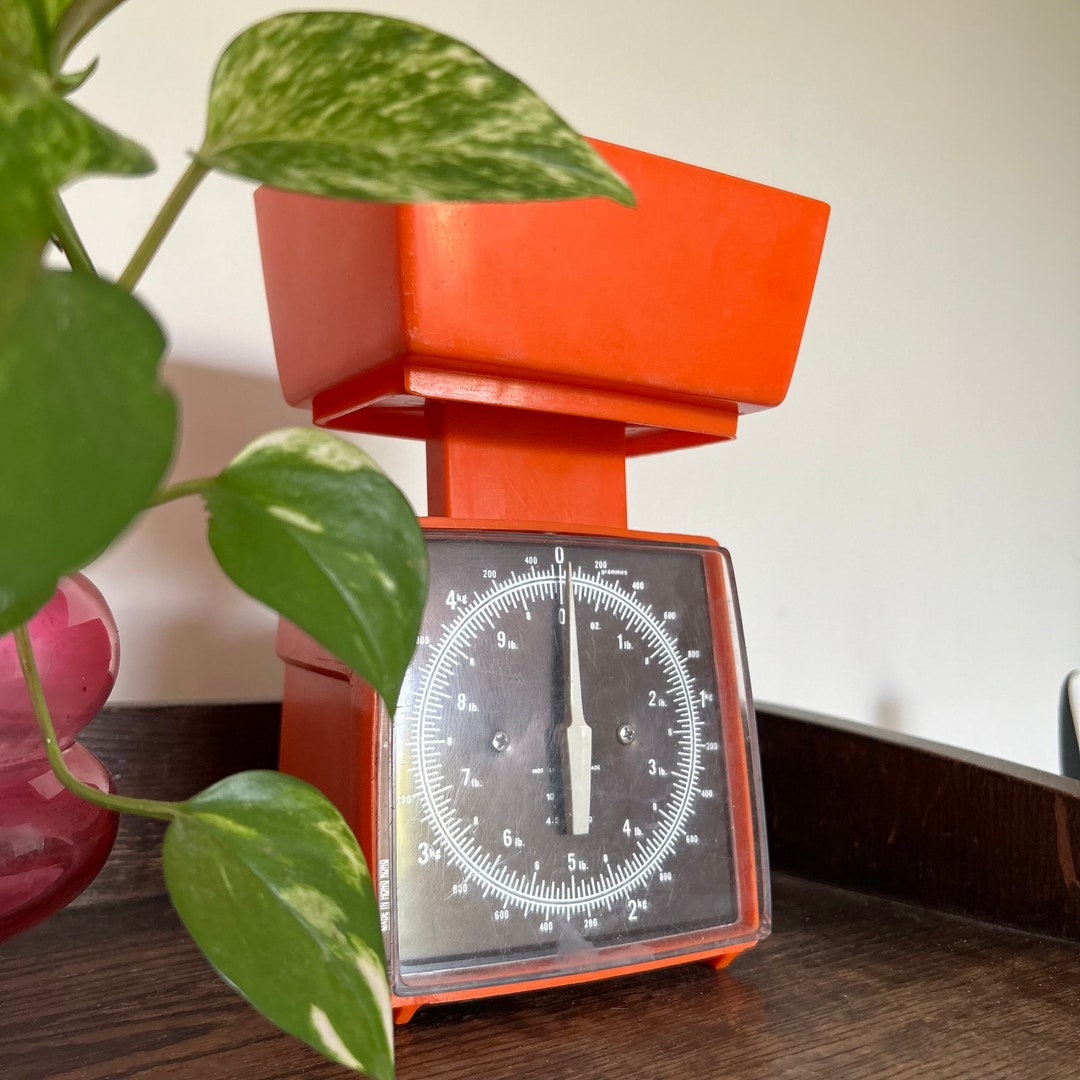 1970's Orange Plastic Kitchen Scales Retro Vintage Groovy Home Wares ...