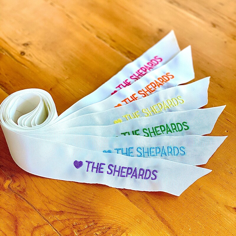 Embroidered Ribbon - Etsy