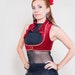 CIRQUE Burlesque Circus Vest RED Underbust Choli - Etsy