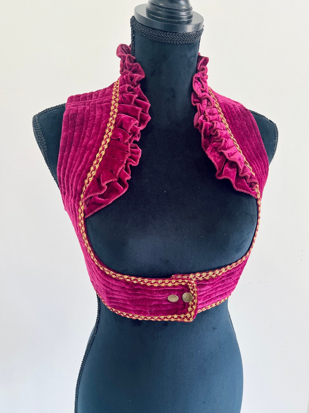 CIRQUE Burlesque Circus Vest MAGNETA Underbust Choli - Etsy