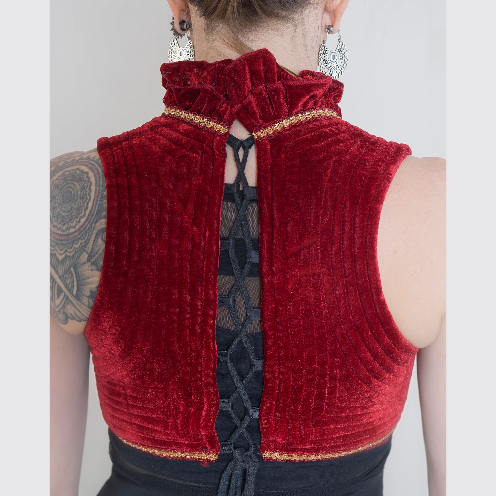 CIRQUE Burlesque Circus Vest RED Underbust Choli - Etsy