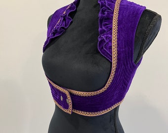 CIRQUE Burlesque Circus Vest RED Underbust Choli - Etsy