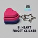 Heart Fidget Clicker Keychain Keyboard Clicker Fidget Fidget Keychain ...