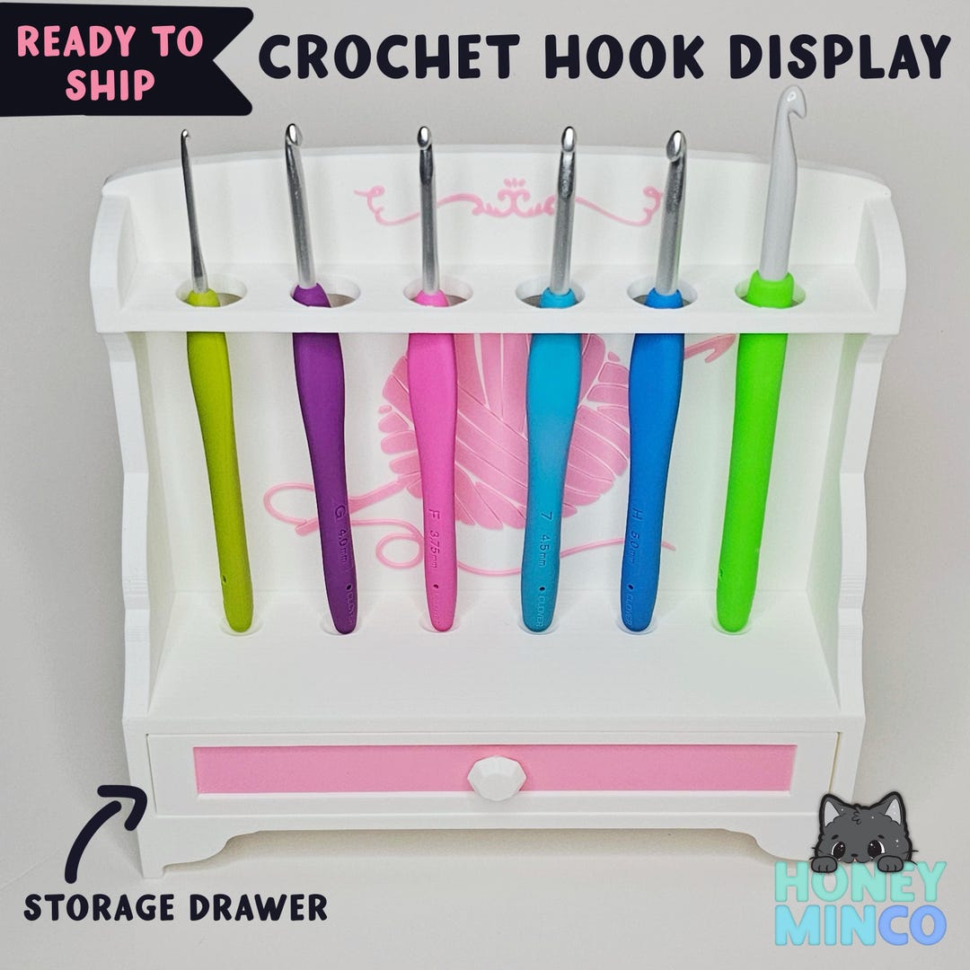 Crochet Hook Display | Crochet Hook Holder | Pen Display | Pen Holder ...